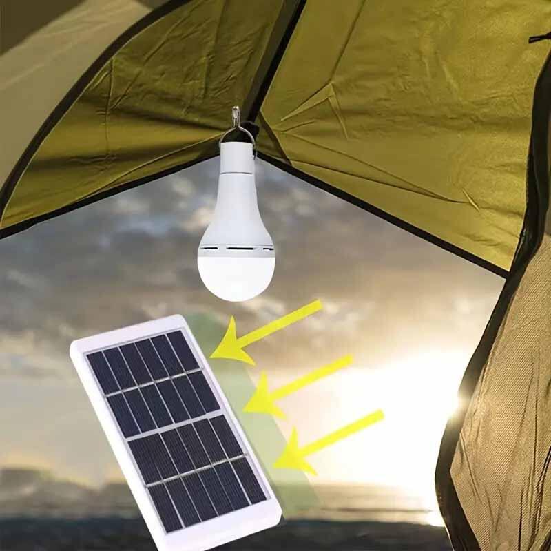 LED Solar Light Bulb USB Charging Multifunctional Outdoor Garden ...