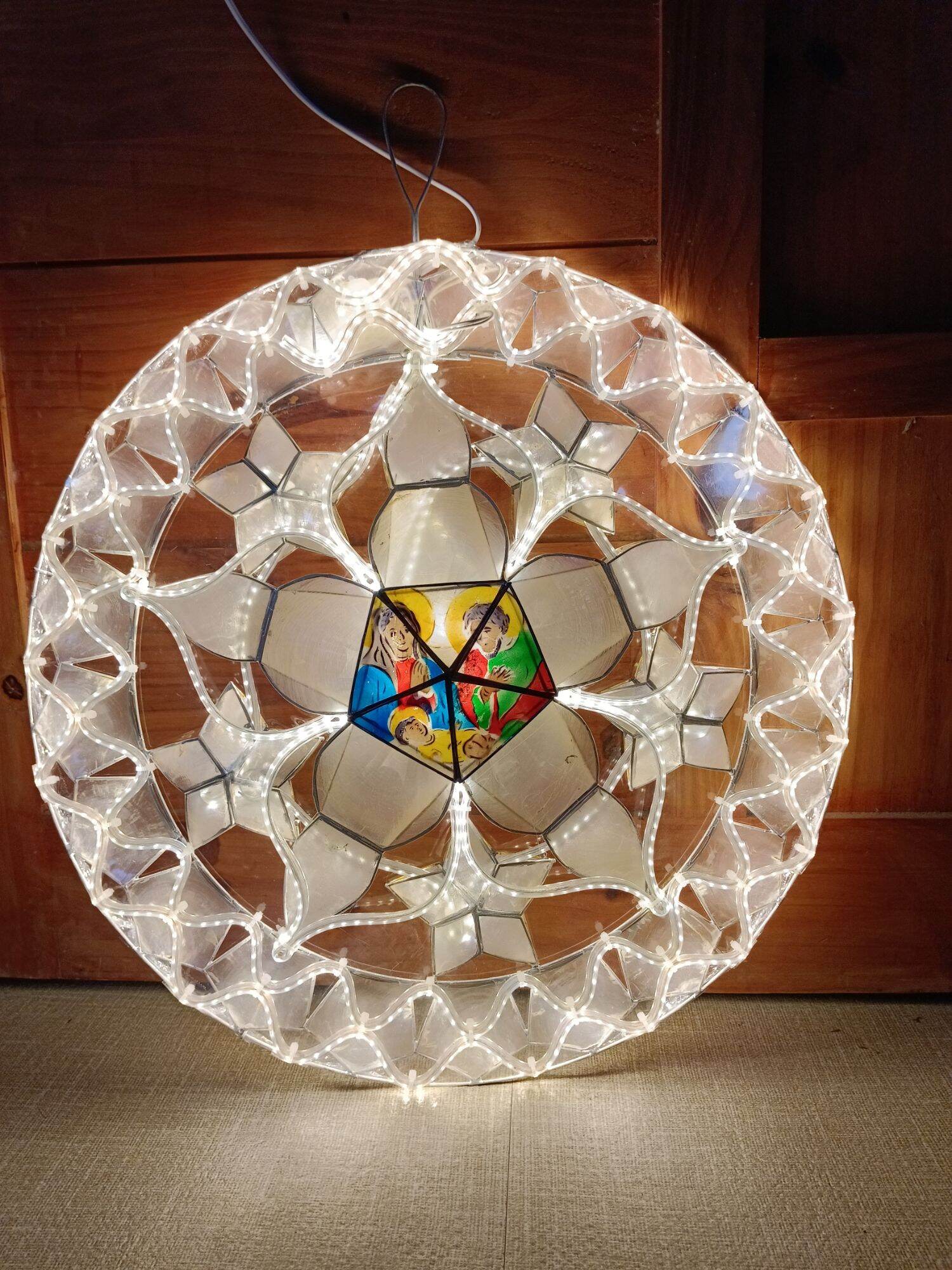 TORI CAPIZ - DAYANG DAYANG 20 INCH PAROL IN NATURAL CAPIZ WARM LED ...