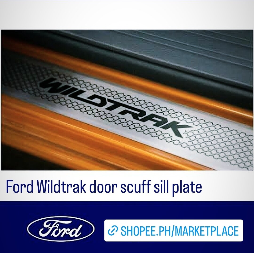 FORD RANGER WILDTRAK SCUFF DOOR SILL PLATE EMBLEM (BOTH SIDES) | Lazada PH