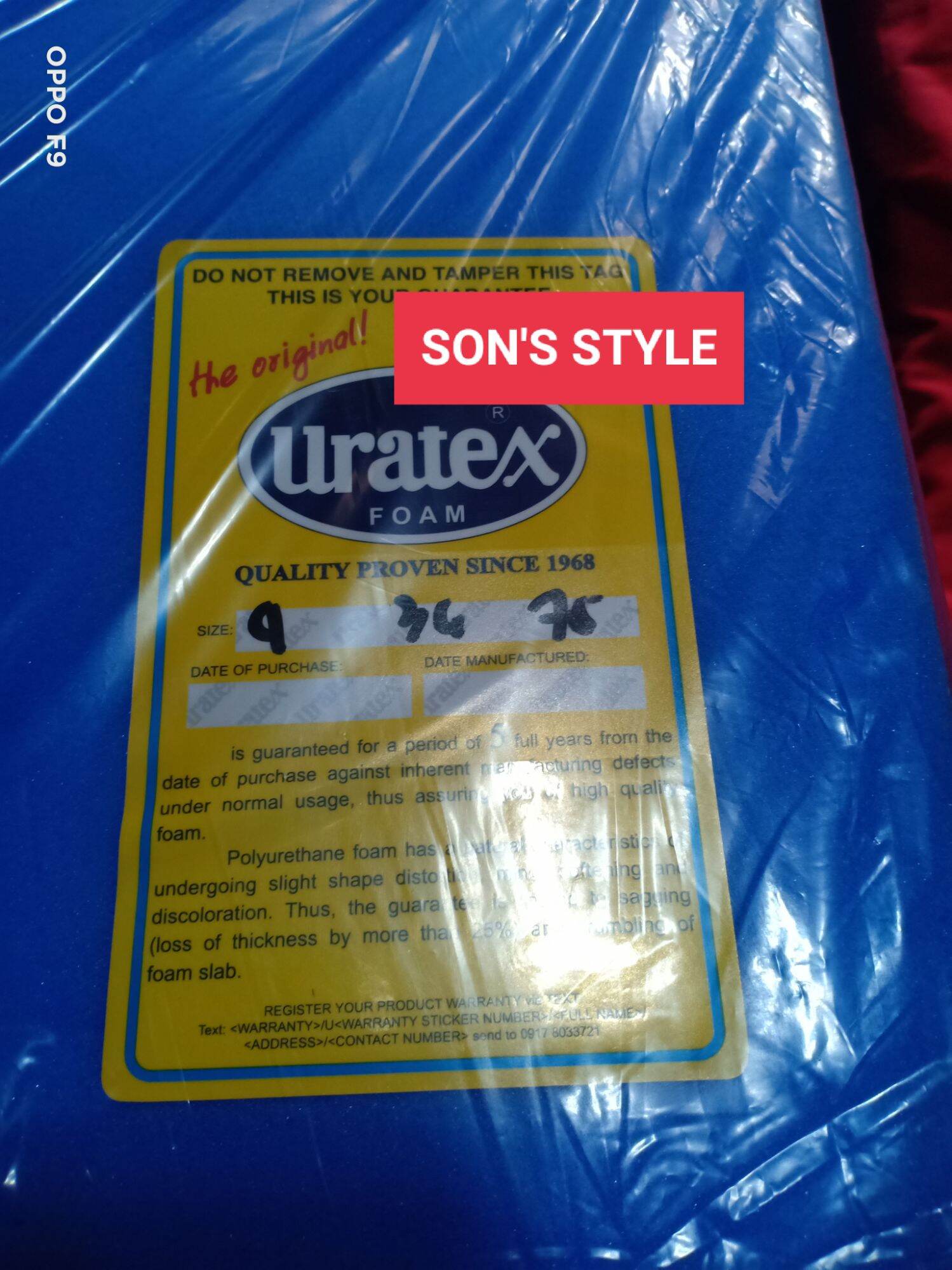 Original uratex foam NO COVER (4 inch thickness) | Lazada PH