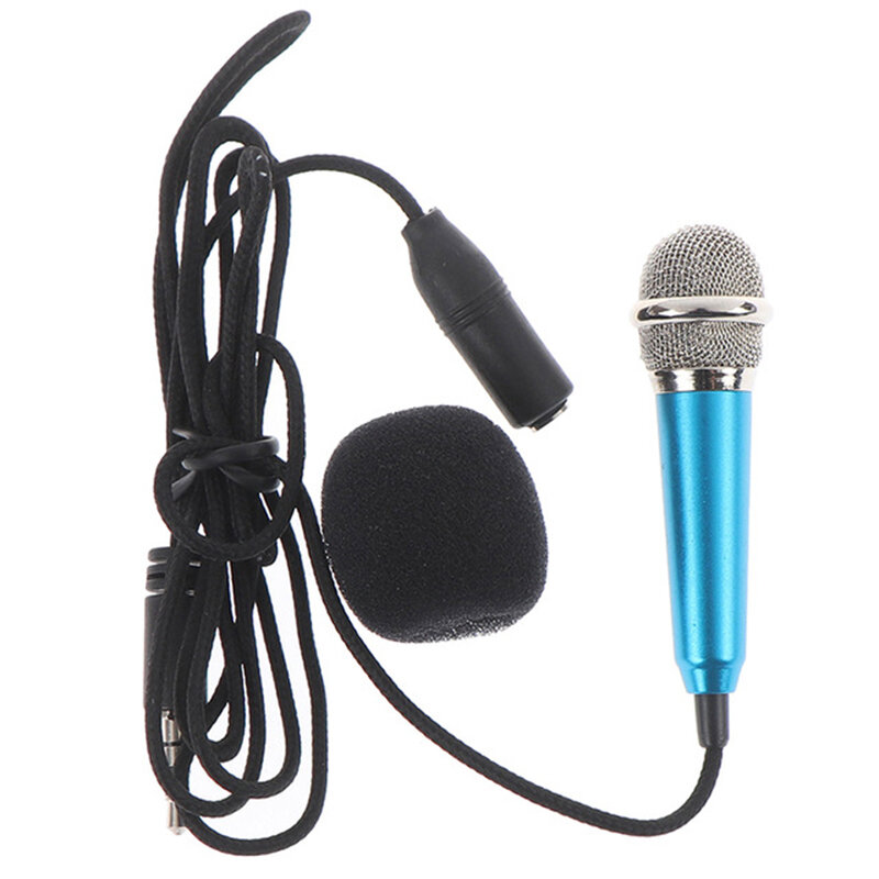 New 3.5mm Portable Stereo Studio Mic KTV Karaoke Mini Microphone For ...