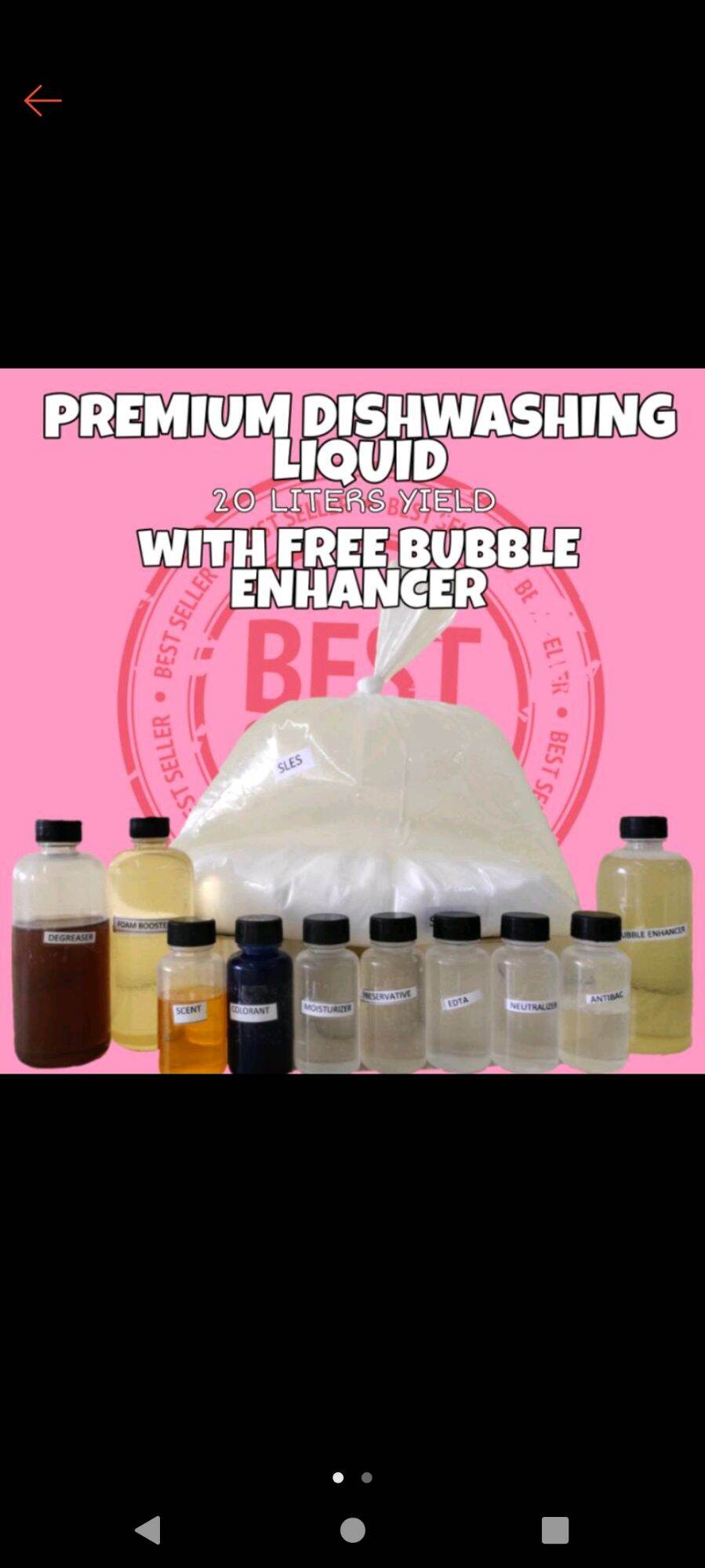 PREMIUM DISHWASHING LIQUID KIT-20 LITERS YIELD WITH FREE BUBBLE ...