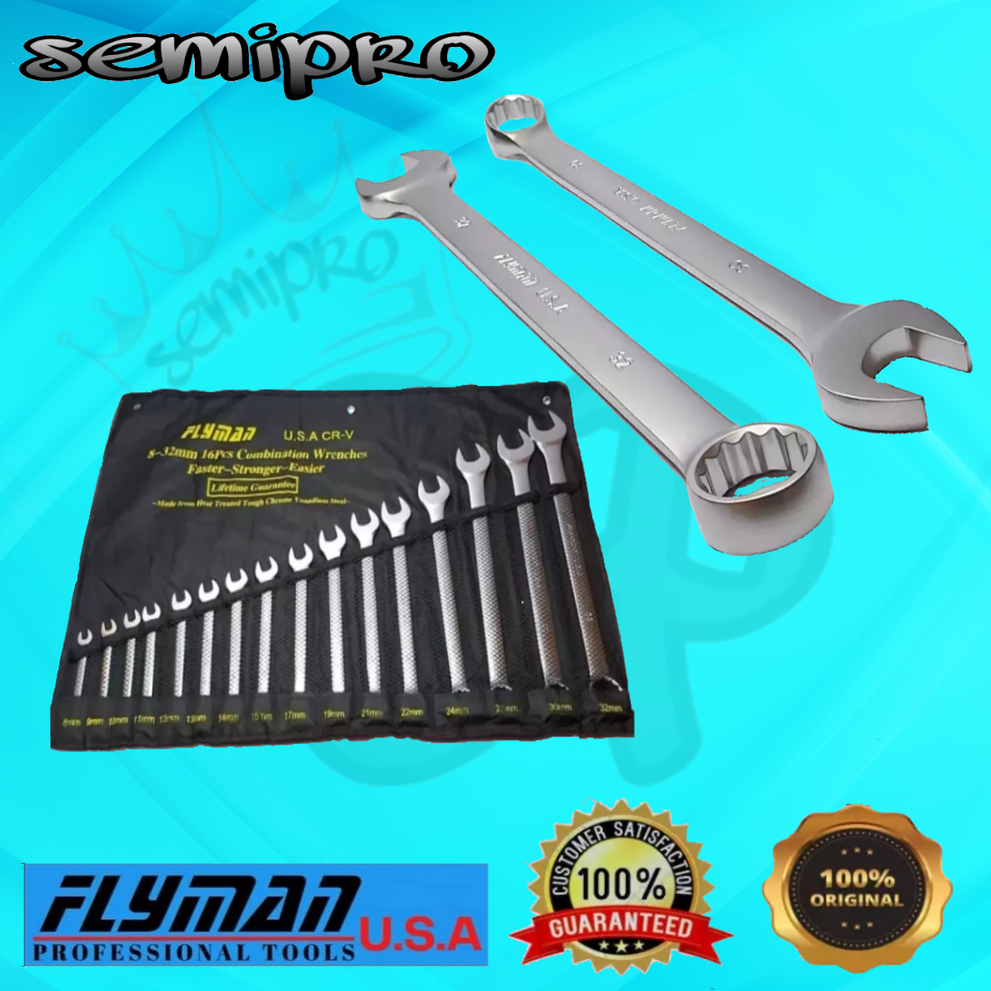Flyman 16 Pcs. Combination Wrench Set | Lazada PH
