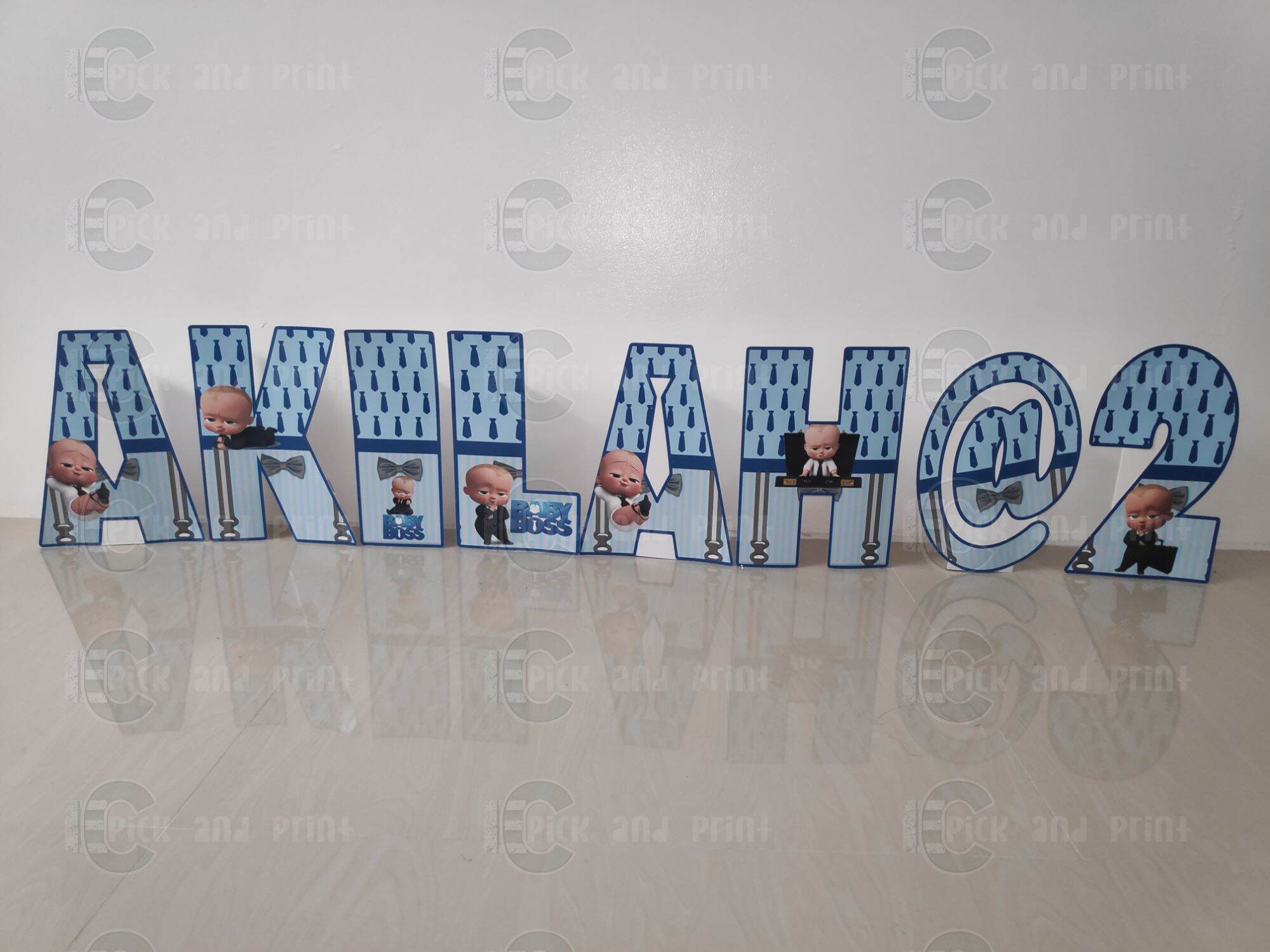 DIY STANDEE LETTER/NUMBER/CHARACTER/SYMBOL STANDEE BACKDROP WALL DECOR ...