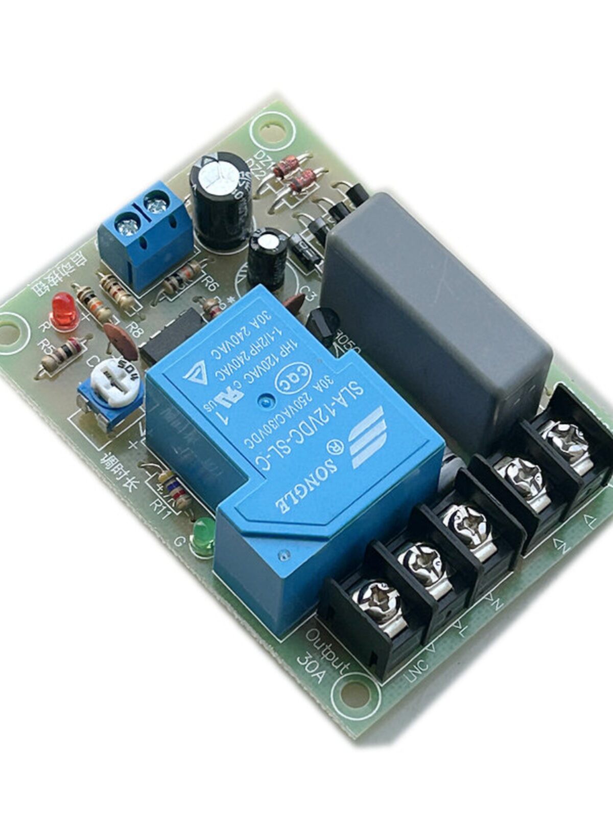 30A Delay Relay Module V Power Supply Ne555 Monostable Trigger Circuit ...