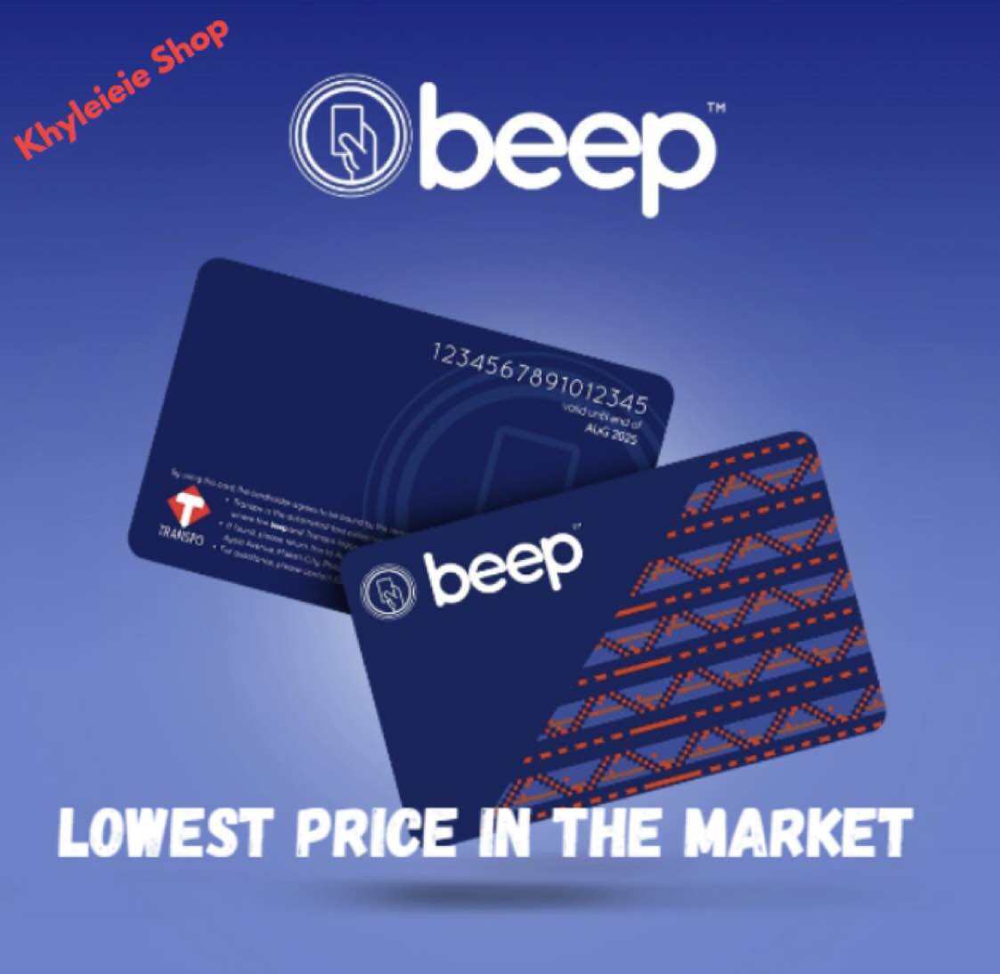 Beep Card with 20 Load LRT1, LRT2, MRT3, P2P Bus, And Modernized ...