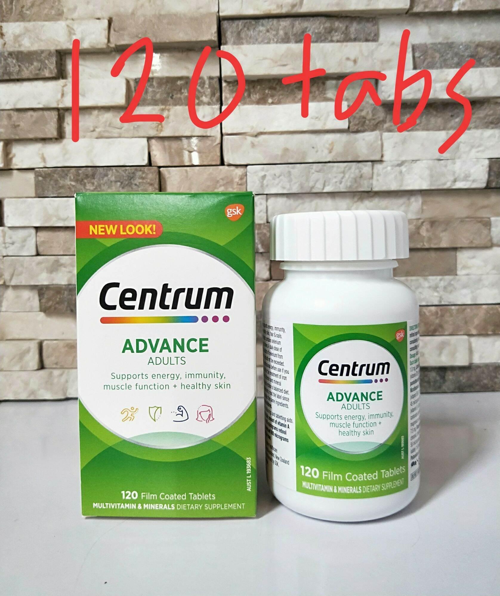 Centrum Advance Adults 120 tablets - New Look 01*2024 expiration ...