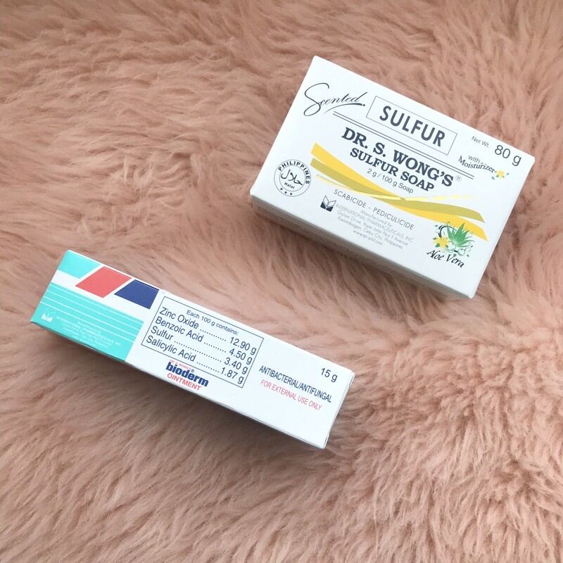 Dr. Wongs Sulphur Soap with Moisturizer 80grams plus Bioderm Oinment ...