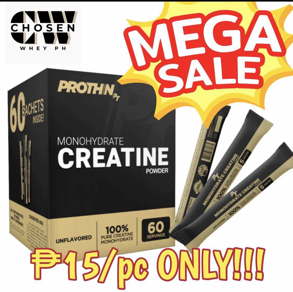 PROTHIN CREATINE MONOHYDRATE SOLD PER SACHET | Lazada PH