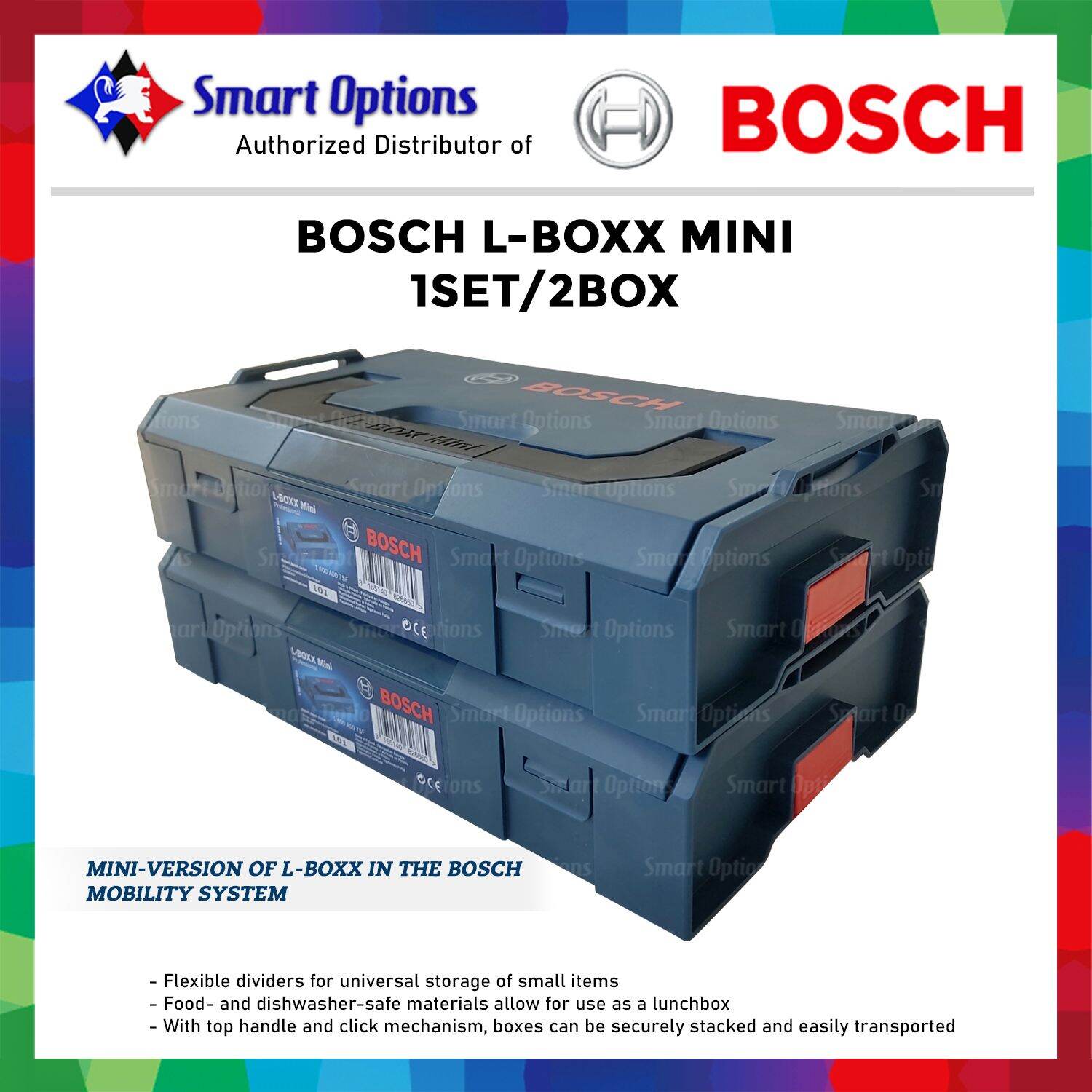 Bosch L-Boxx Mini 2pcs 260 x 155 x 63mm | Lazada PH