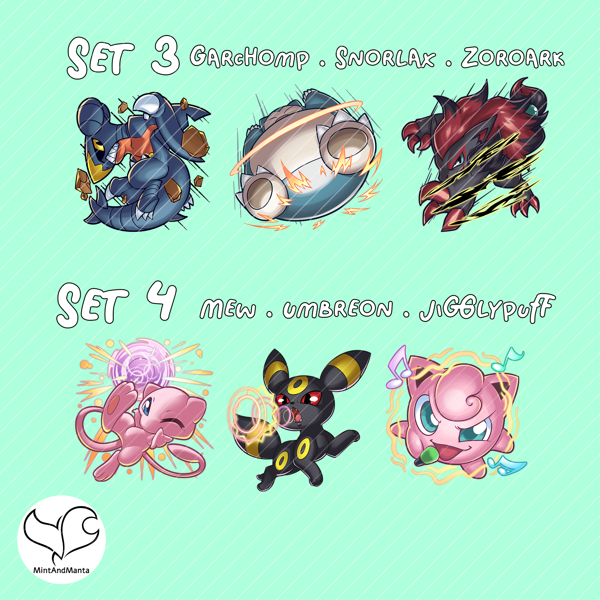 Pokemon Chibi Waterproof Vinyl Stickers | Charizard, Gardevoir, Gengar ...