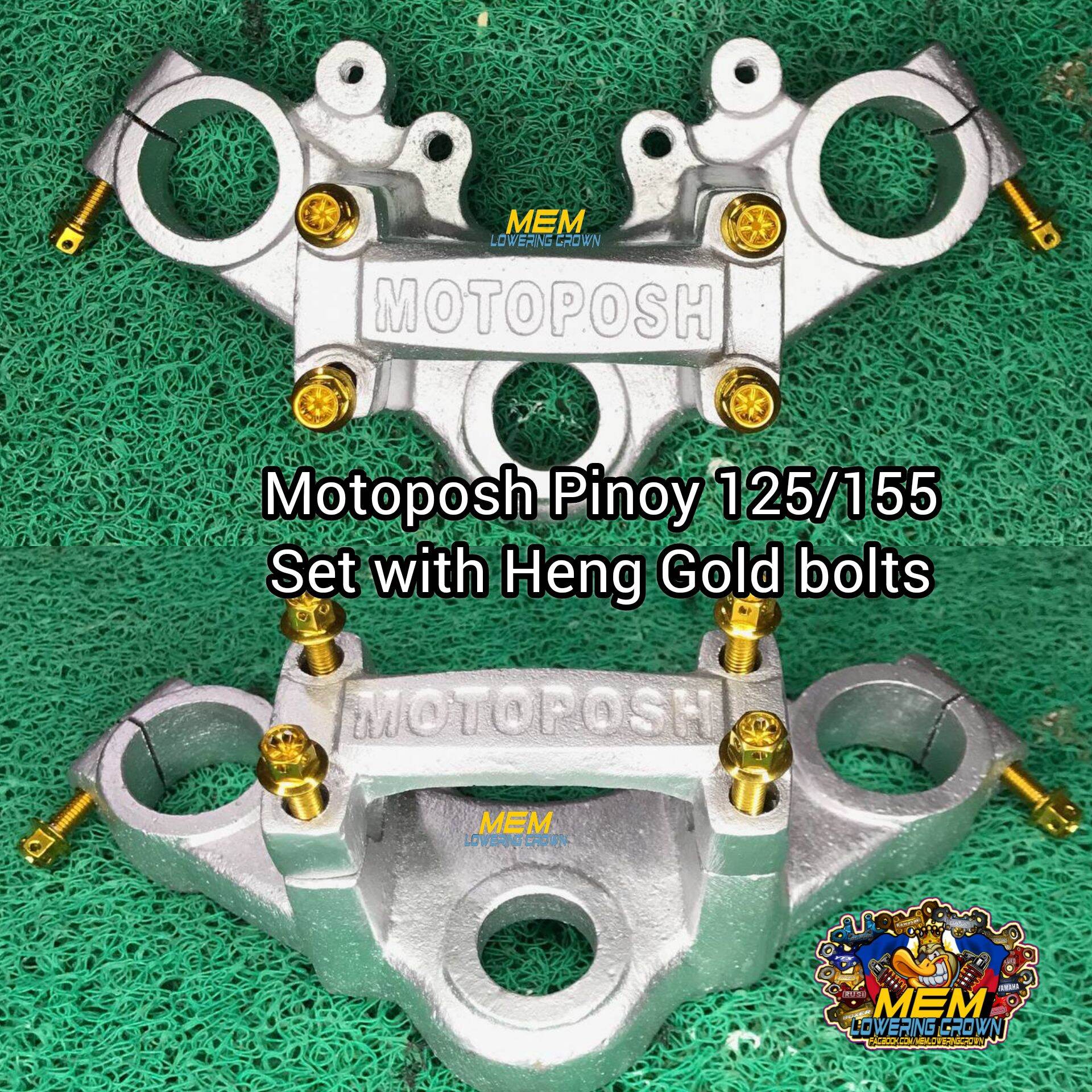 Motoposh Pinoy 125/155 set with Heng Gold bolts | Lazada PH