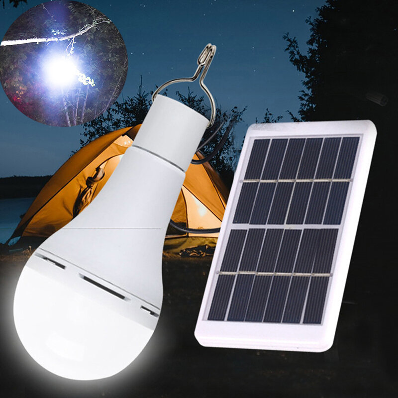 LED Solar Bulb Light Waterproof Outdoor 5V USB Charged Hanging ...
