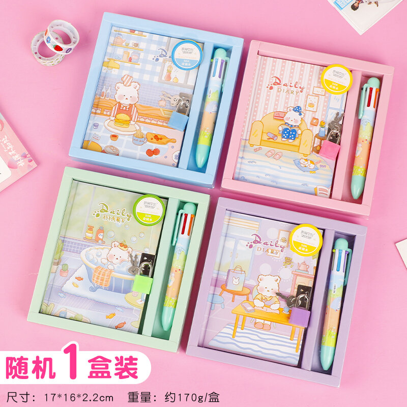 Journal Book Set Girl Heart Cute Notebook Primary School Student ...