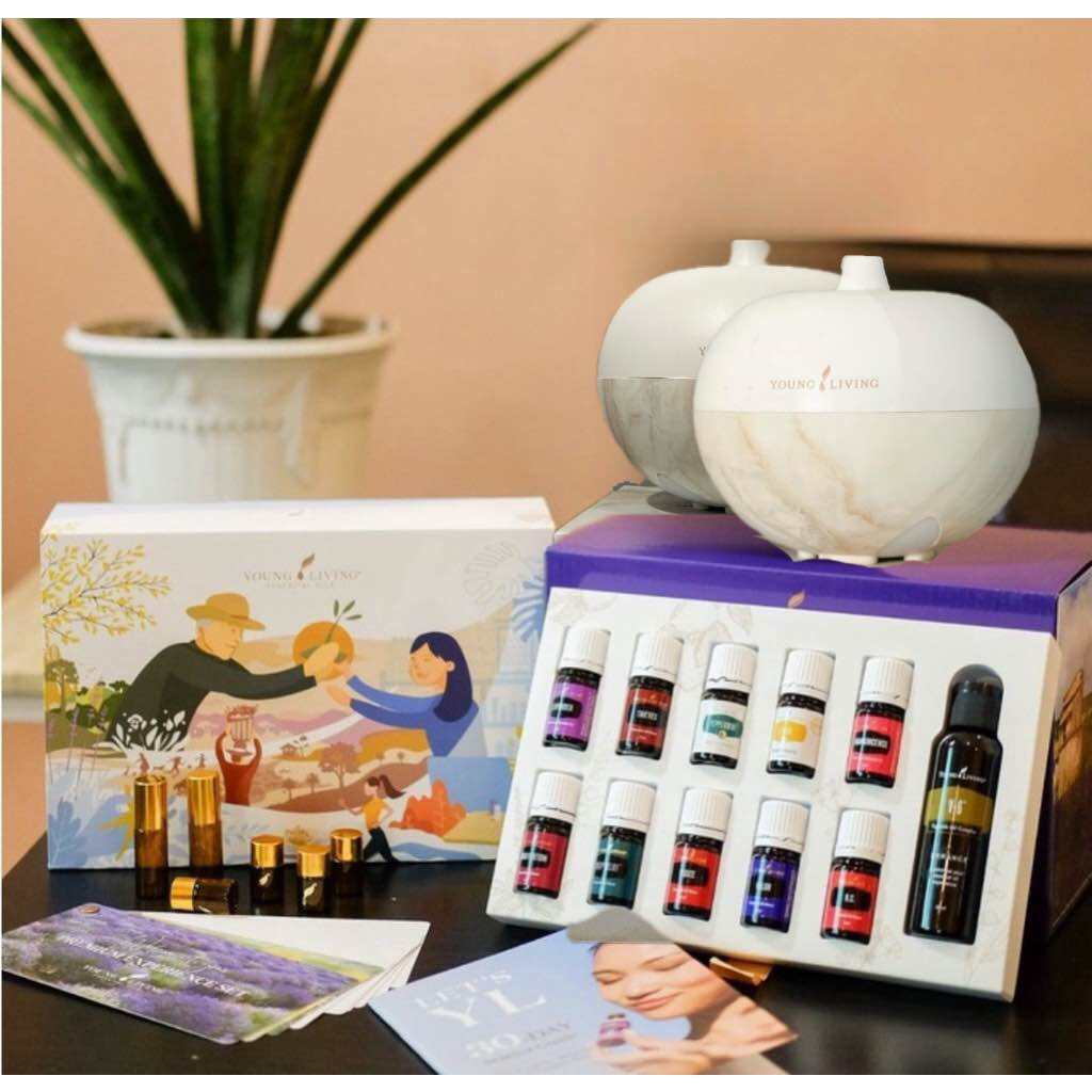 Young Living Premium Experience Set with Aroma Globe Diffuser | Lazada PH