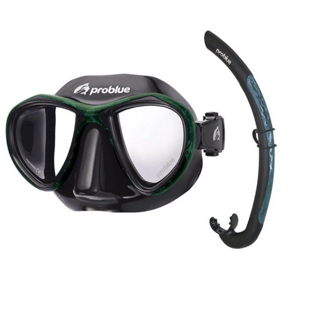 Problue Low Volume Freediving Skindiving Spearfishing Scuba Diving Mask ...