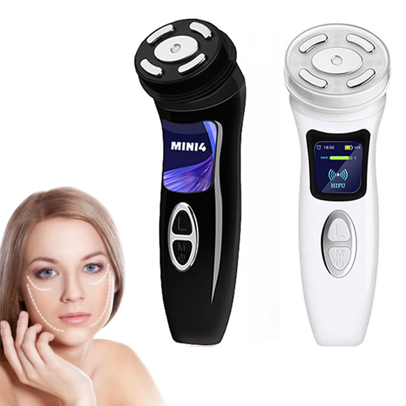 NEW MINI HiFu 4.0 Rechargeable Ultrasound LED EMS Microcurrent Pulse ...