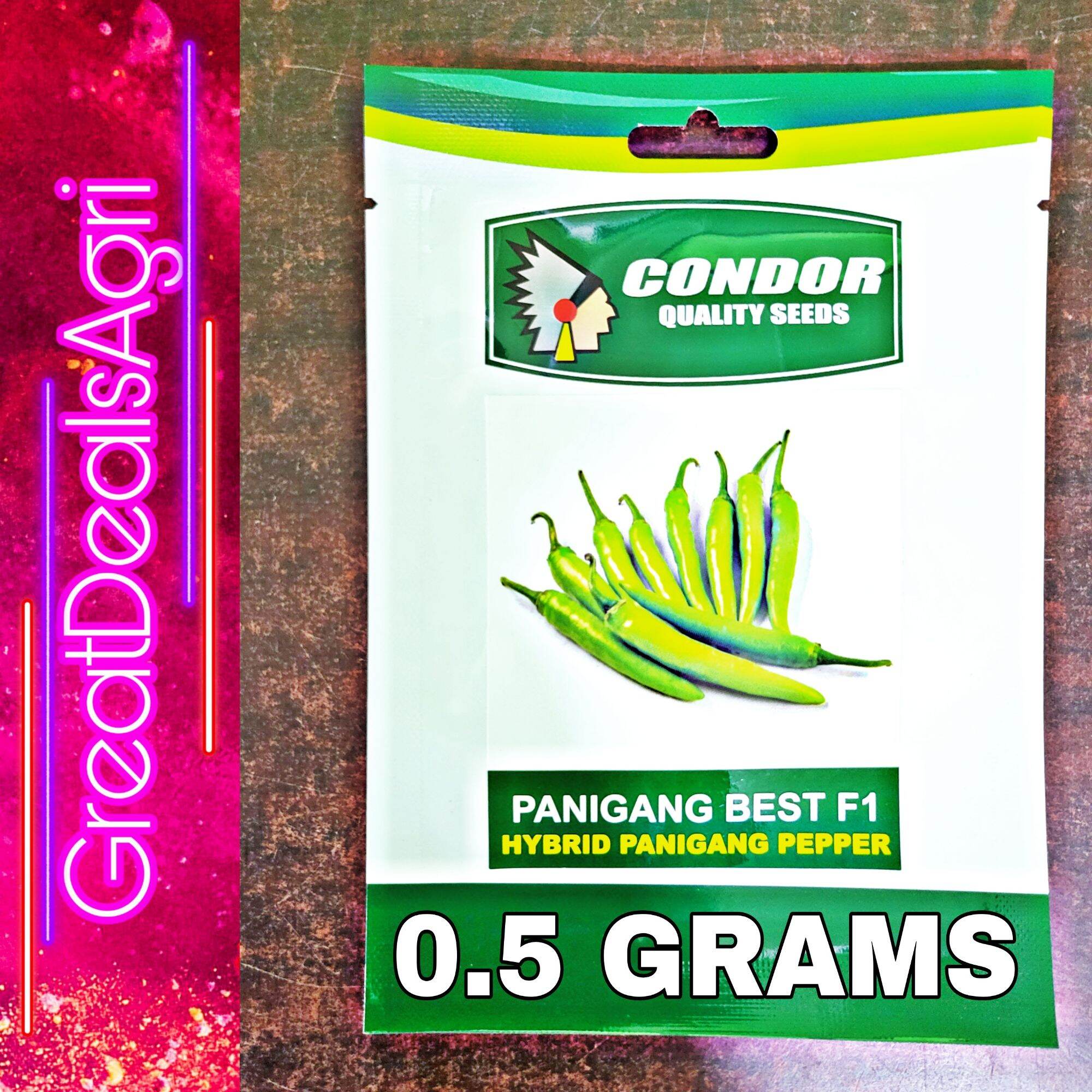 PANIGANG BEST F1 HYBRID PEPPER SEEDS (0.5 GRAM) CONDOR SEEDS | Lazada PH