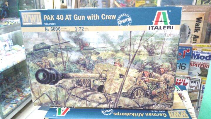 Italeri 1/72 German Pak 40 ATG with crew 6096 | Lazada PH