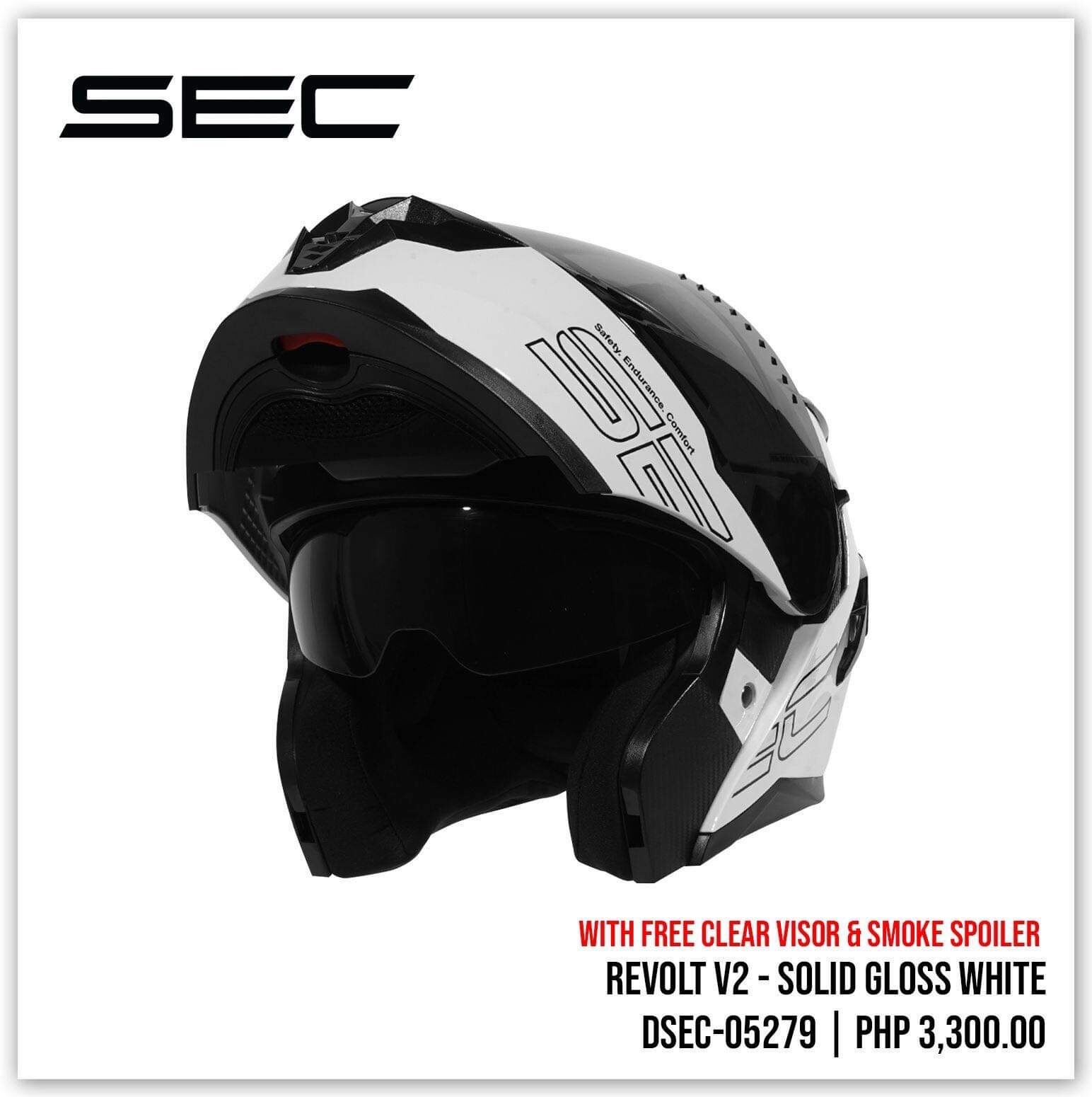 sec revolt version 2 & KUIPER modular & dual visor helmet with FREE ...