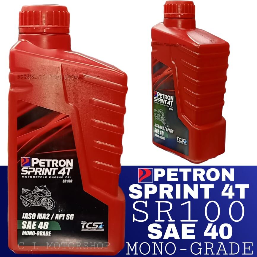 Petron Sprint Motorcycle Oil 4T SR100 SAE 40 Mono Grade | Lazada PH