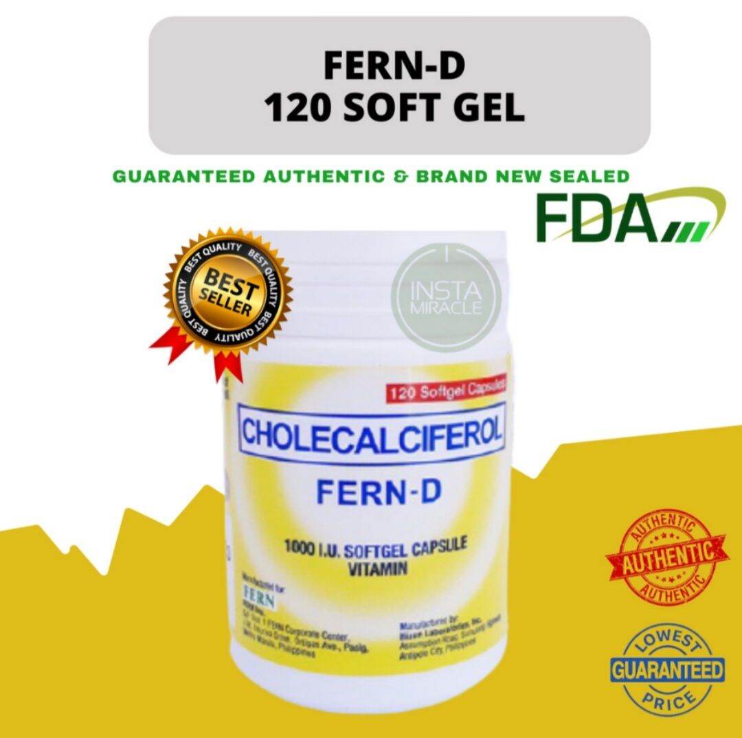 I FERN D 60 or 120 softgels 1000 I.U - Pure Vitamin D | Lazada PH