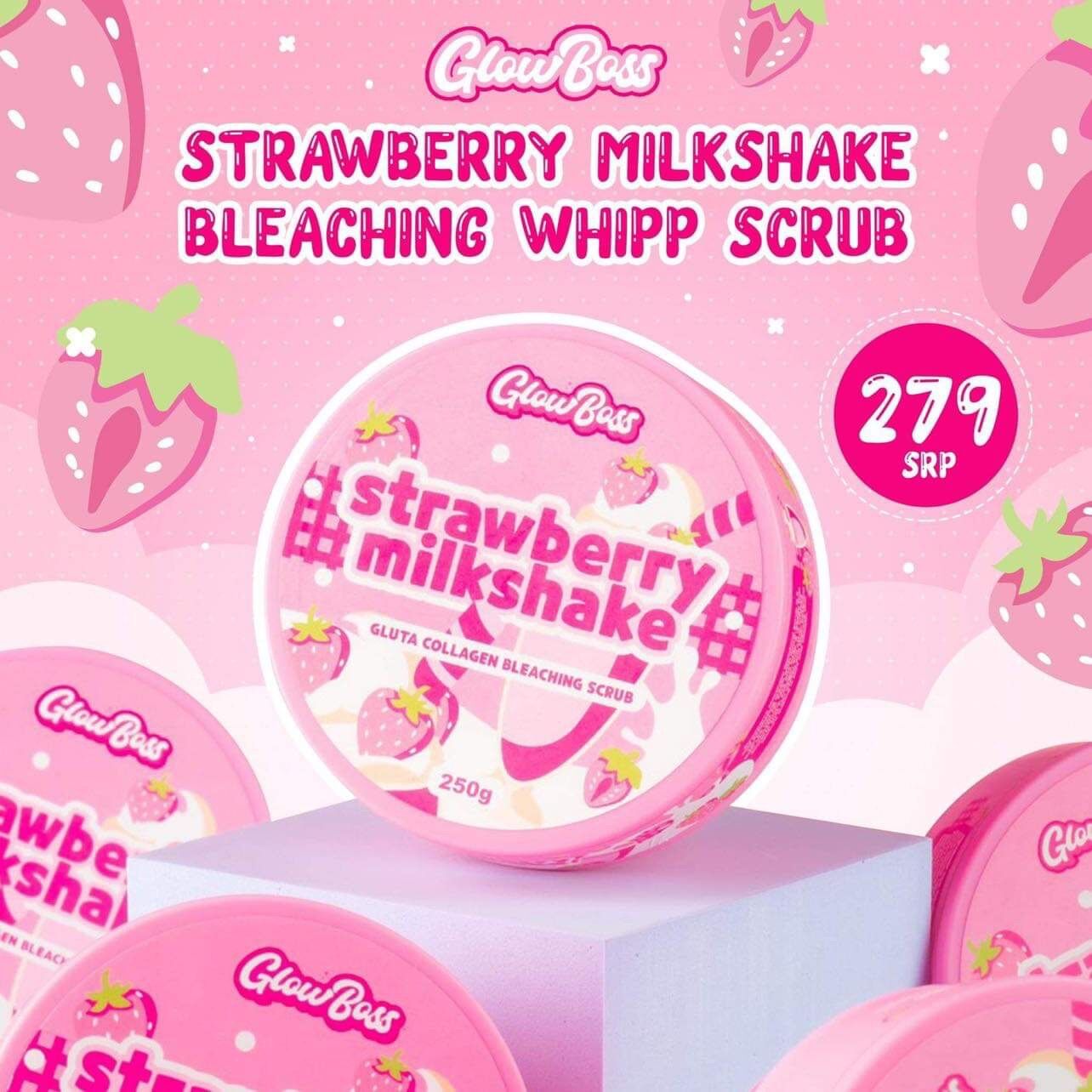 Glow Boss Strawberry Milkshake Bleaching Whipped Scrub | Lazada PH