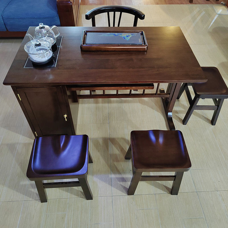 Solid Wood Tea Table and Chair Multi-Functional Combination Tea Making ...