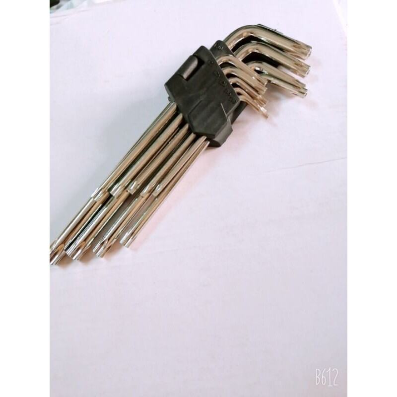 9-Piece Torx Allen Wrench Set Flower type t10~t15~t20~t25~t27~t30~t40 ...