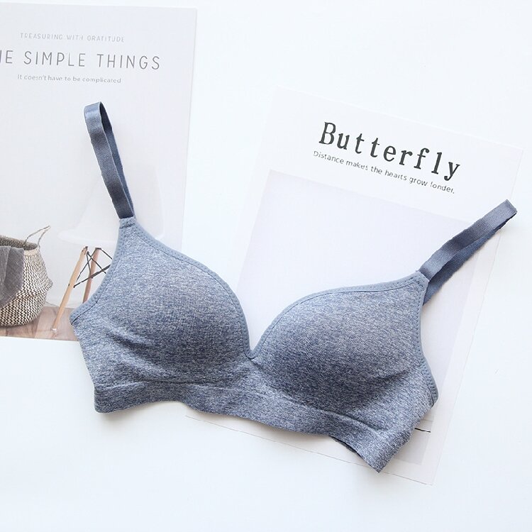 Japanese Women's High-End Sports Snowflake Yarn Wireless Bra Push up ...