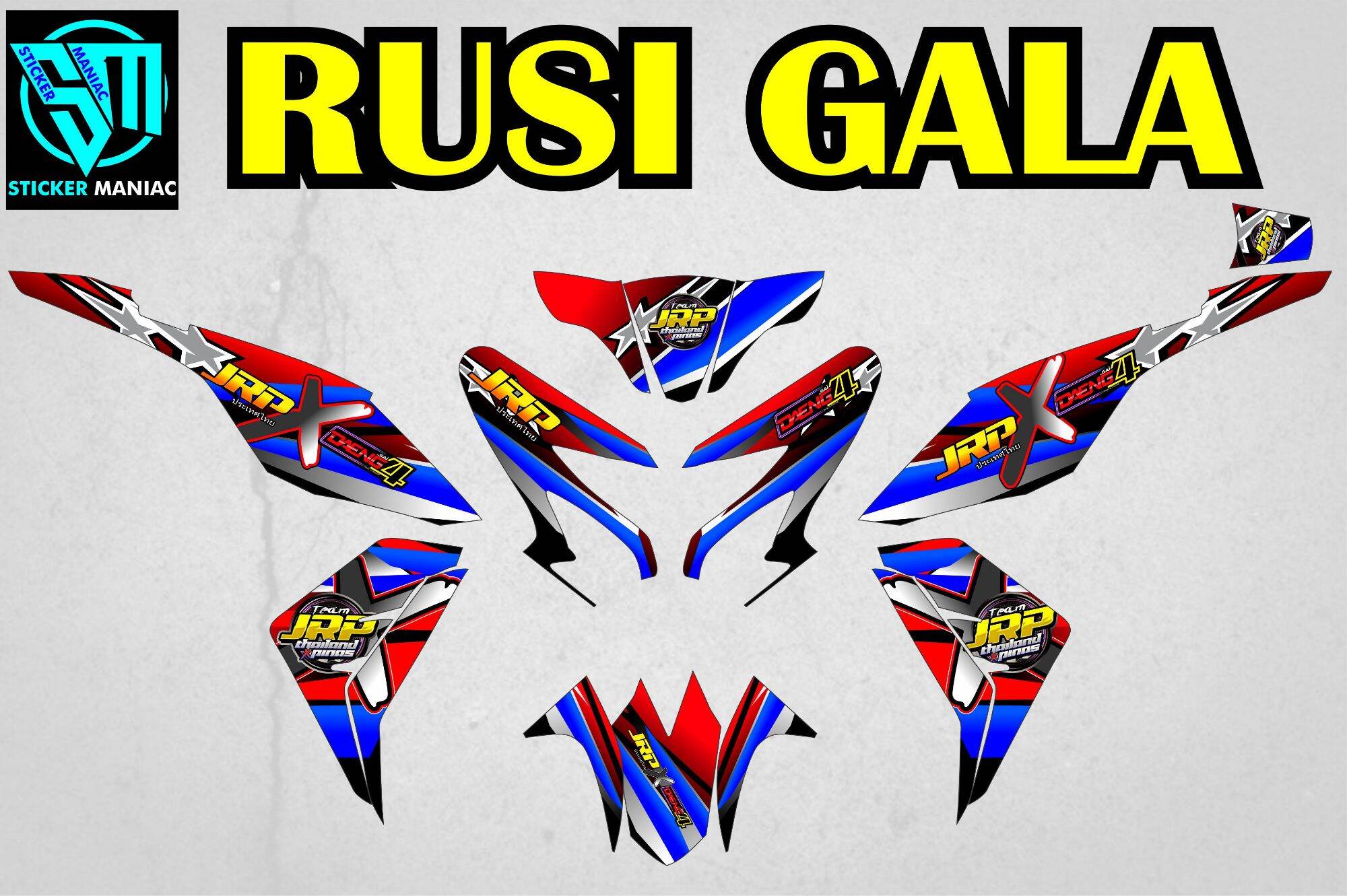 Rusi Gala full body decals | Lazada PH