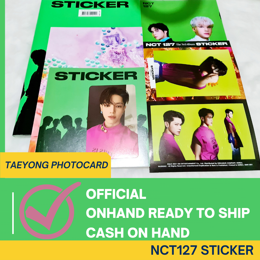 NCT 127 The 3rd Album STICKER with TAEYONG Photocard Complete Inclusion ...
