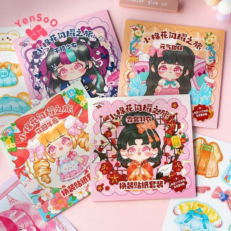 Fashion Girl Stickers and Change Make up Stickers For Girls Toys ...