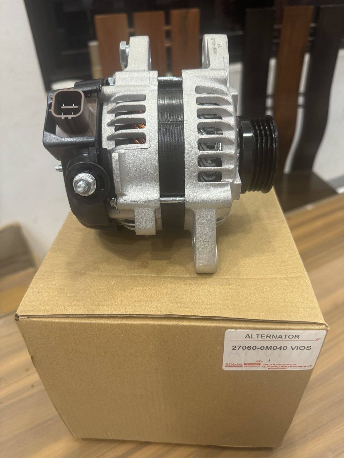 ALTERNATOR ASSEMBLY TOYOTA VIOS 12VOLT 80 AMPERE OEM PACKING 27060 ...