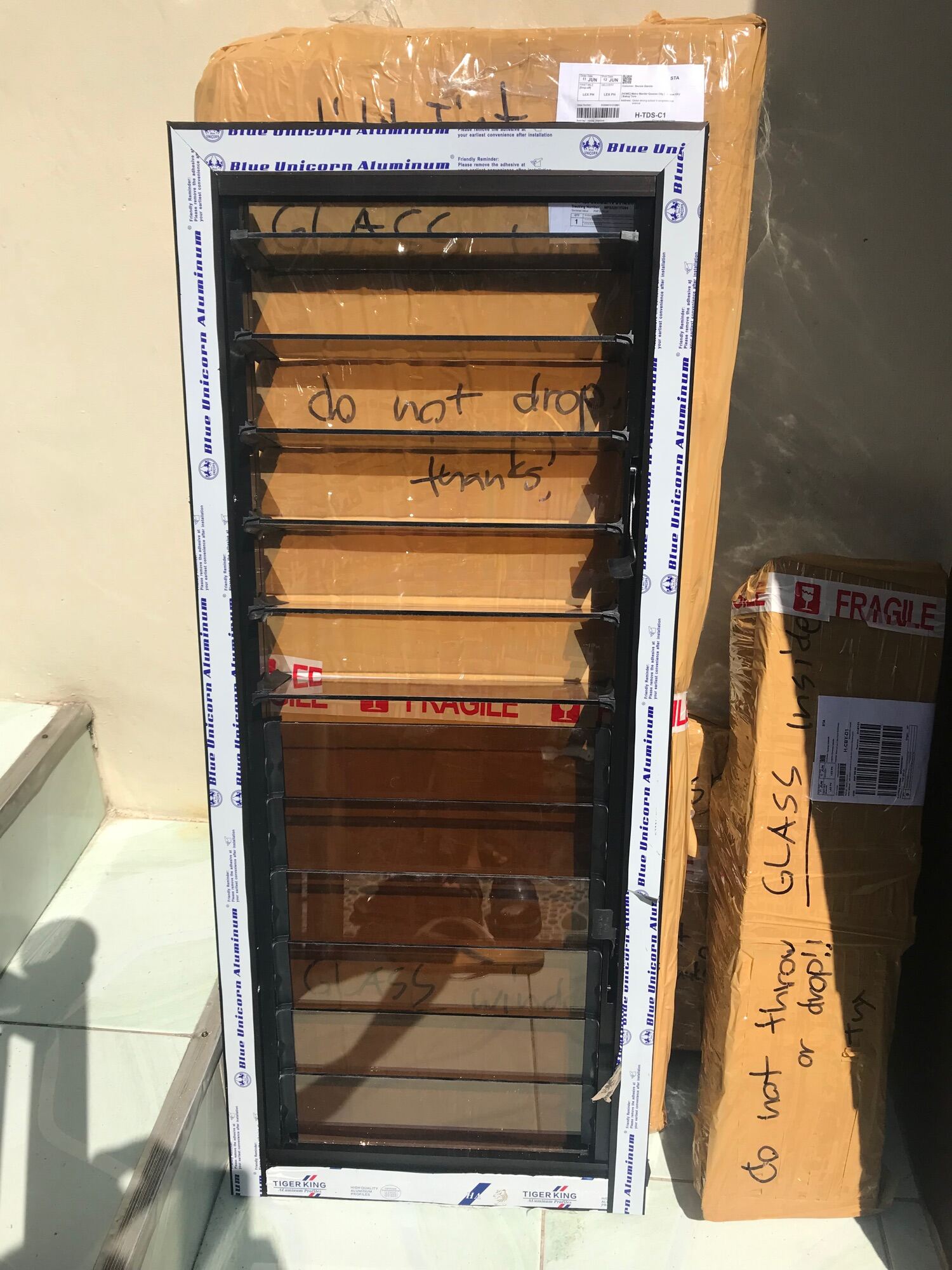 H-120cm x 40cm-W Aluminum Jalouplus window with screen | Lazada PH