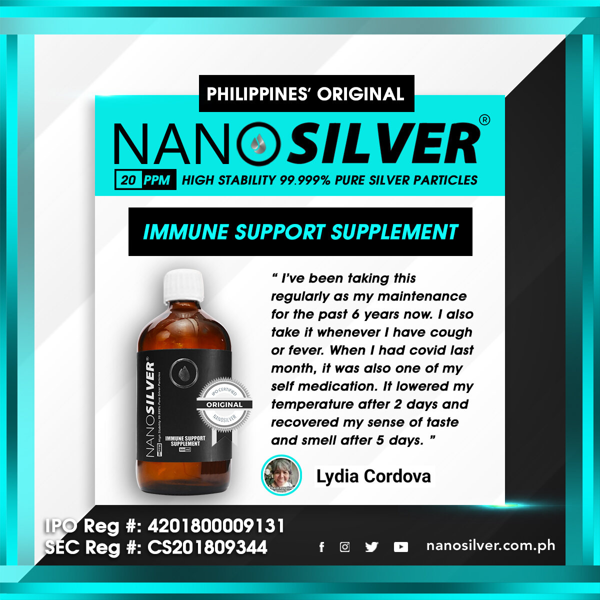 Nano Silver FDA APPROVED Original 250ml with US FDA FFR | Lazada PH
