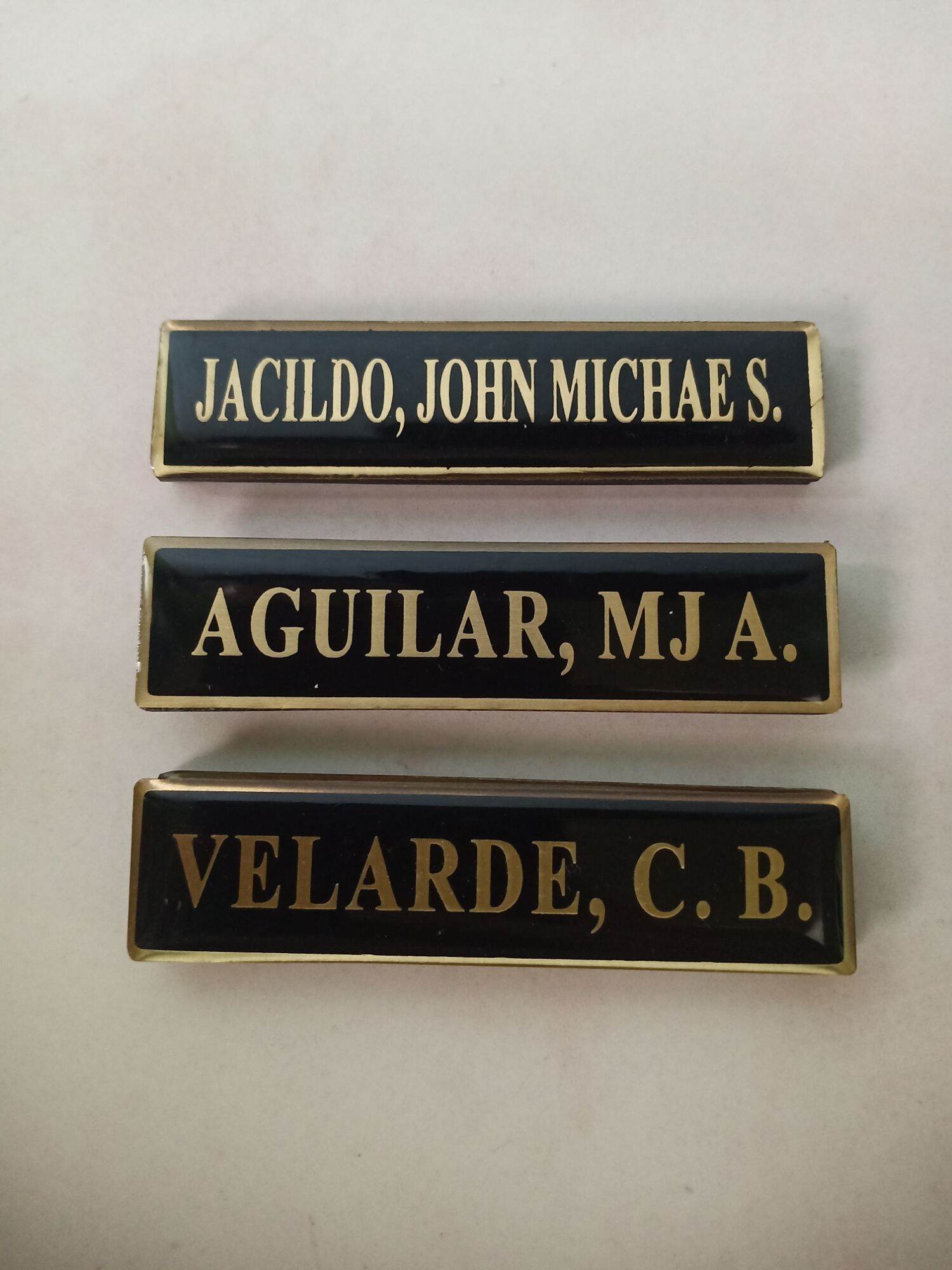 MAGNETIC NAMEPLATE FOR SEAMAN , PNP , SECURITY GUARD | Lazada PH