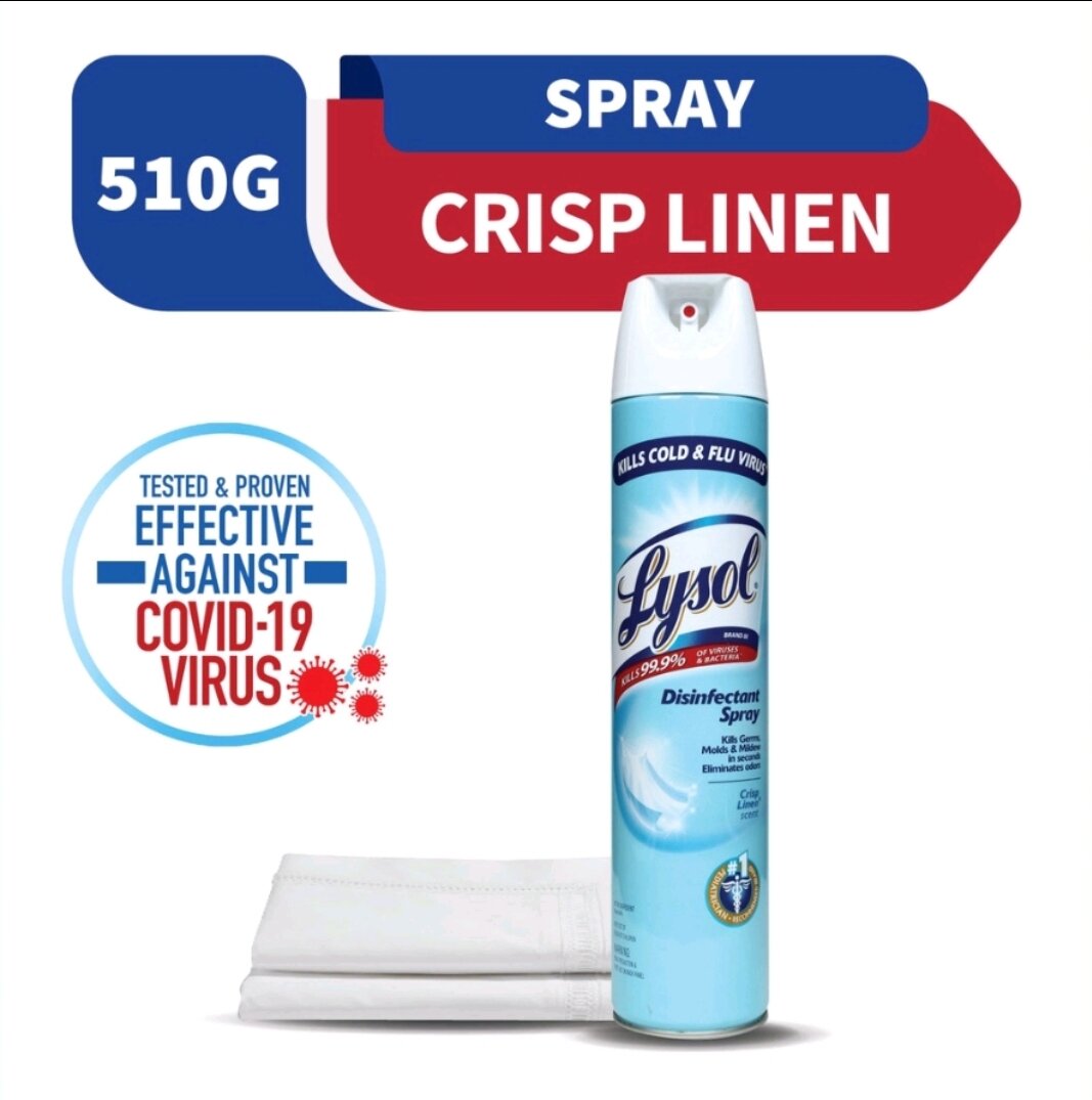 Lysol Disinfectant Spray Crisp Linen (510G) | Lazada PH