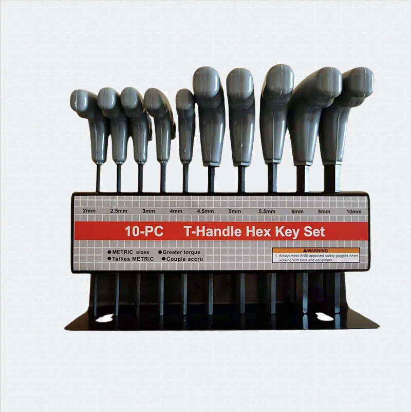 T Handle Hex Key Set Metric 10 pcs and Sae 10 pcs T Bar Wrench With ...