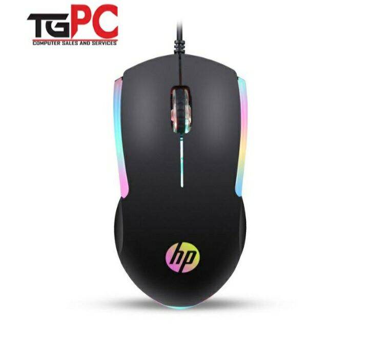 HP Gaming Mouse M160 Wired Mouse High Performance Optical Gaming Mouse With 7 Colours Rainbow ...