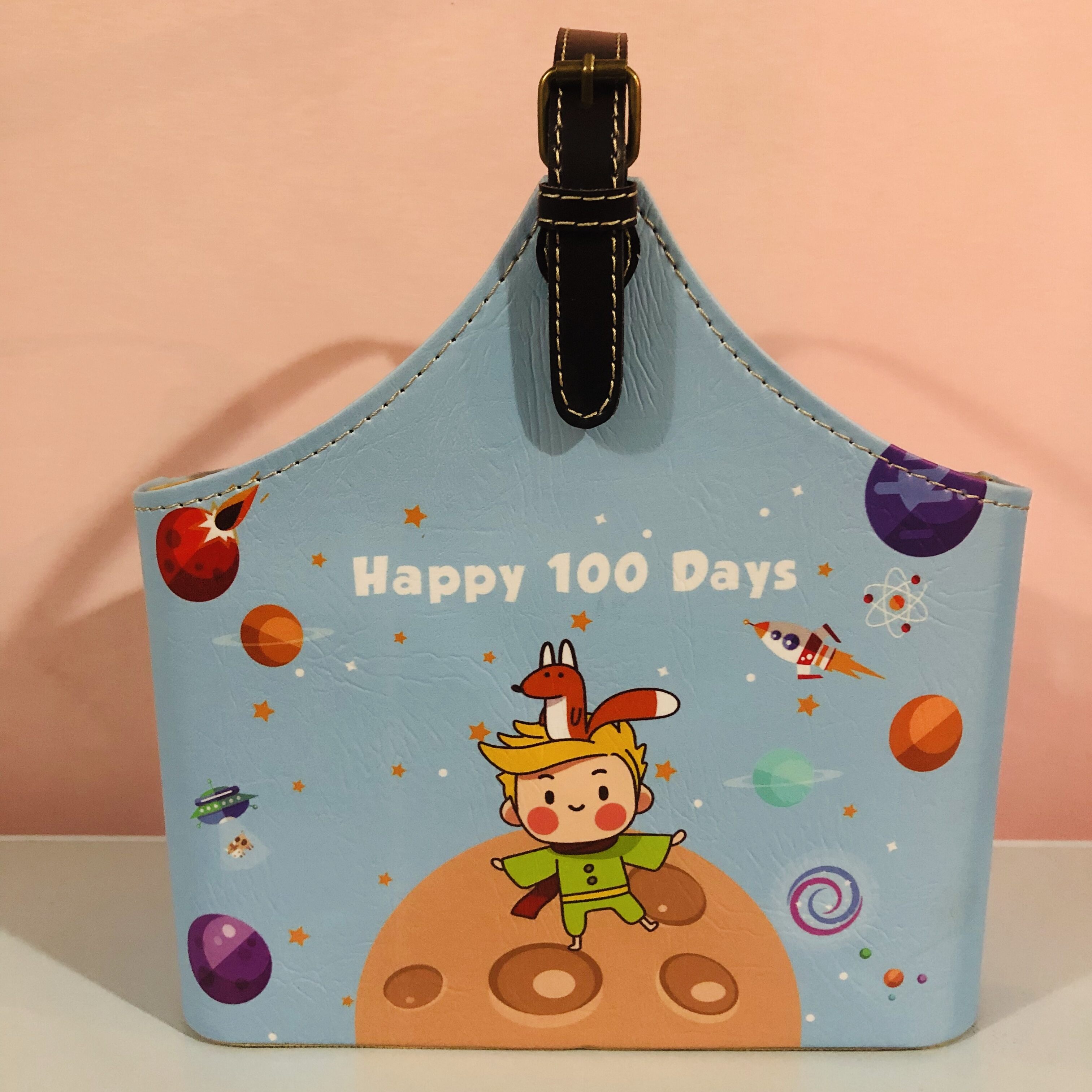 Little Prince 100-Year-Old Banquet Gift Basket Leather Red Bread Superman Birthday Full Moon ...