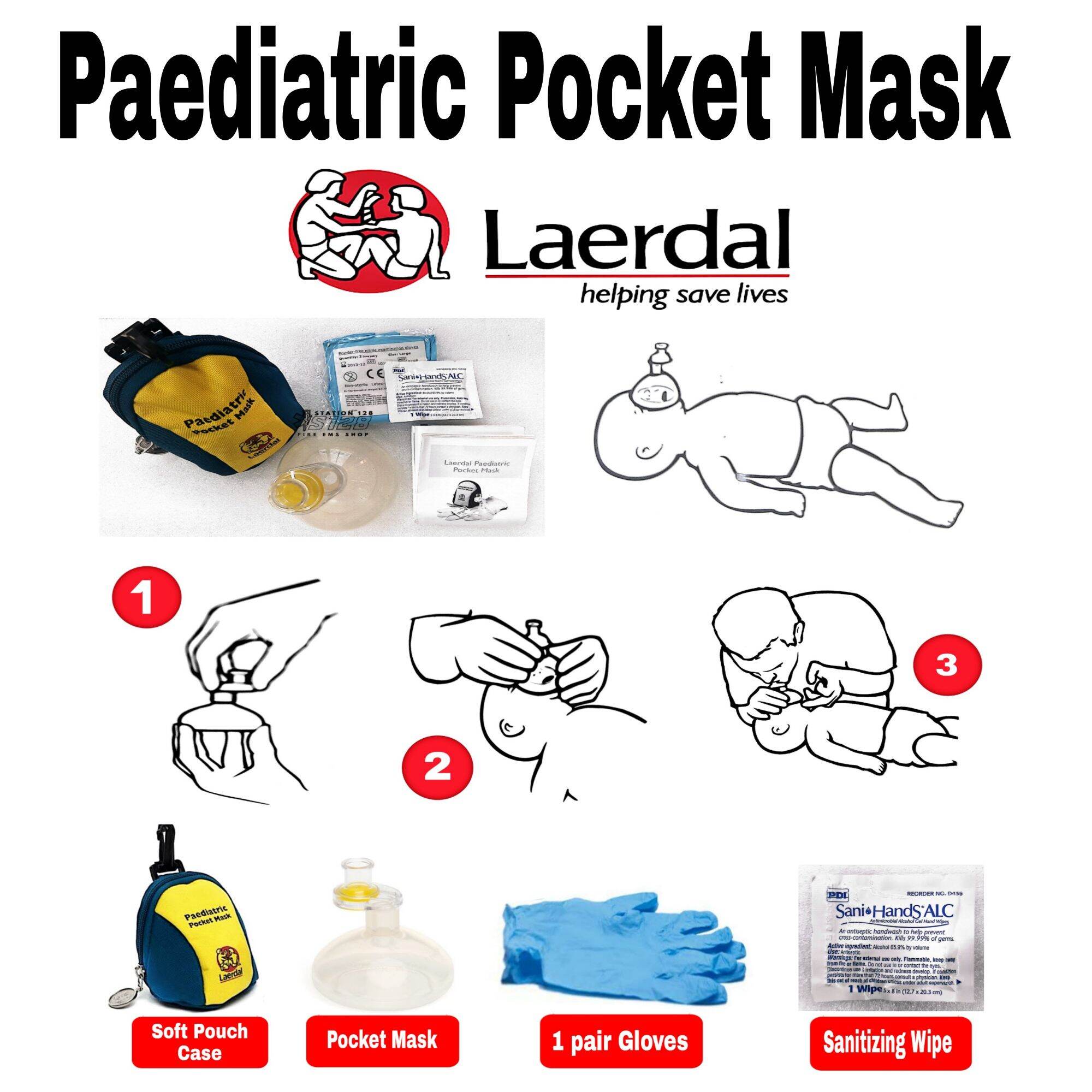Laerdal Paediatric Pocket Mask | Lazada PH