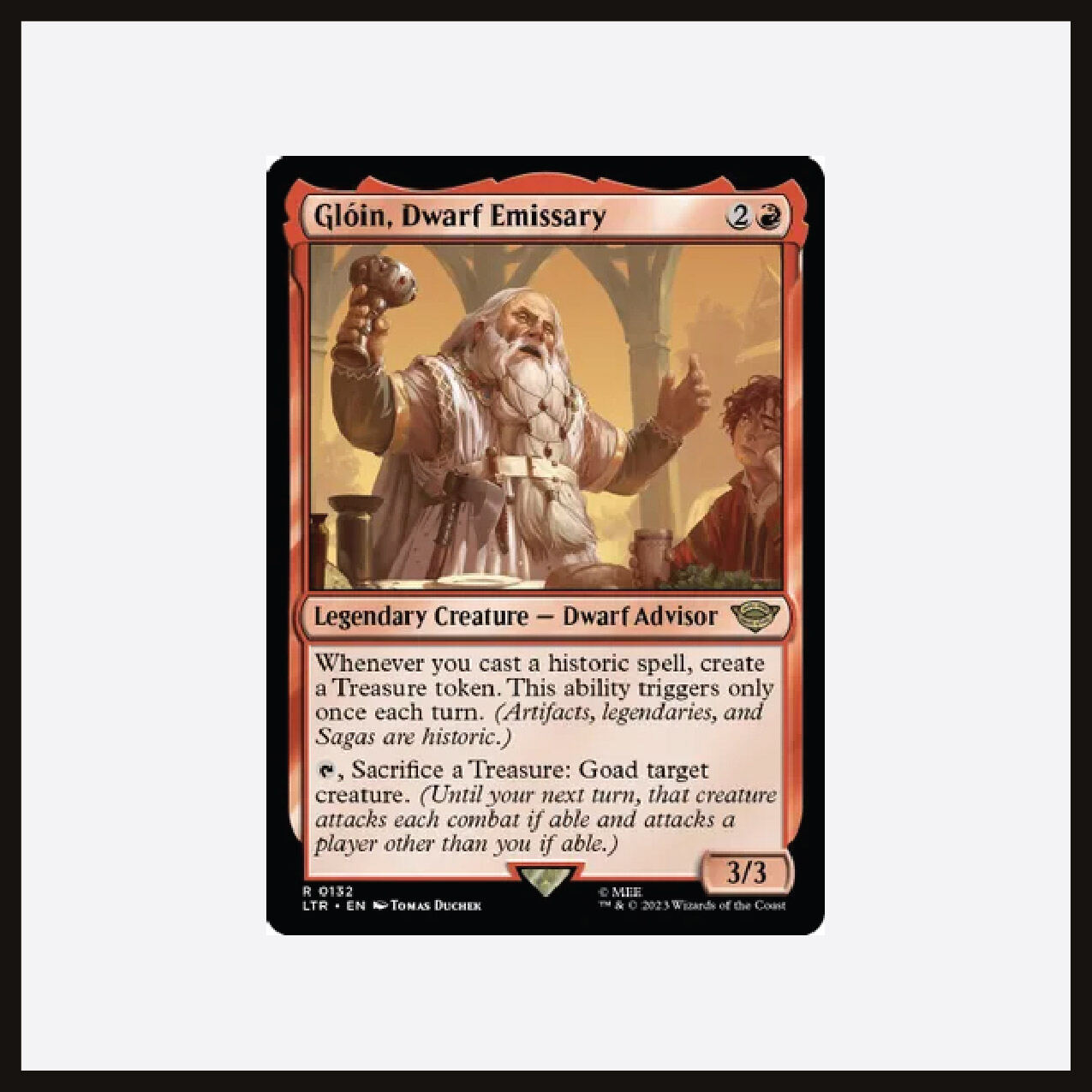 [MTG][Creature][Red] Gloin, Dwarf Emissary [Magic: The Gathering ...