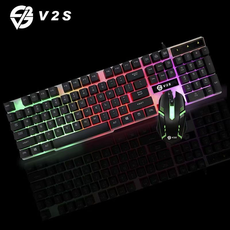 V2S KM200 Keyboard Mouse Bundle Backlit Keyboard Gaming Keyboard Gaming ...