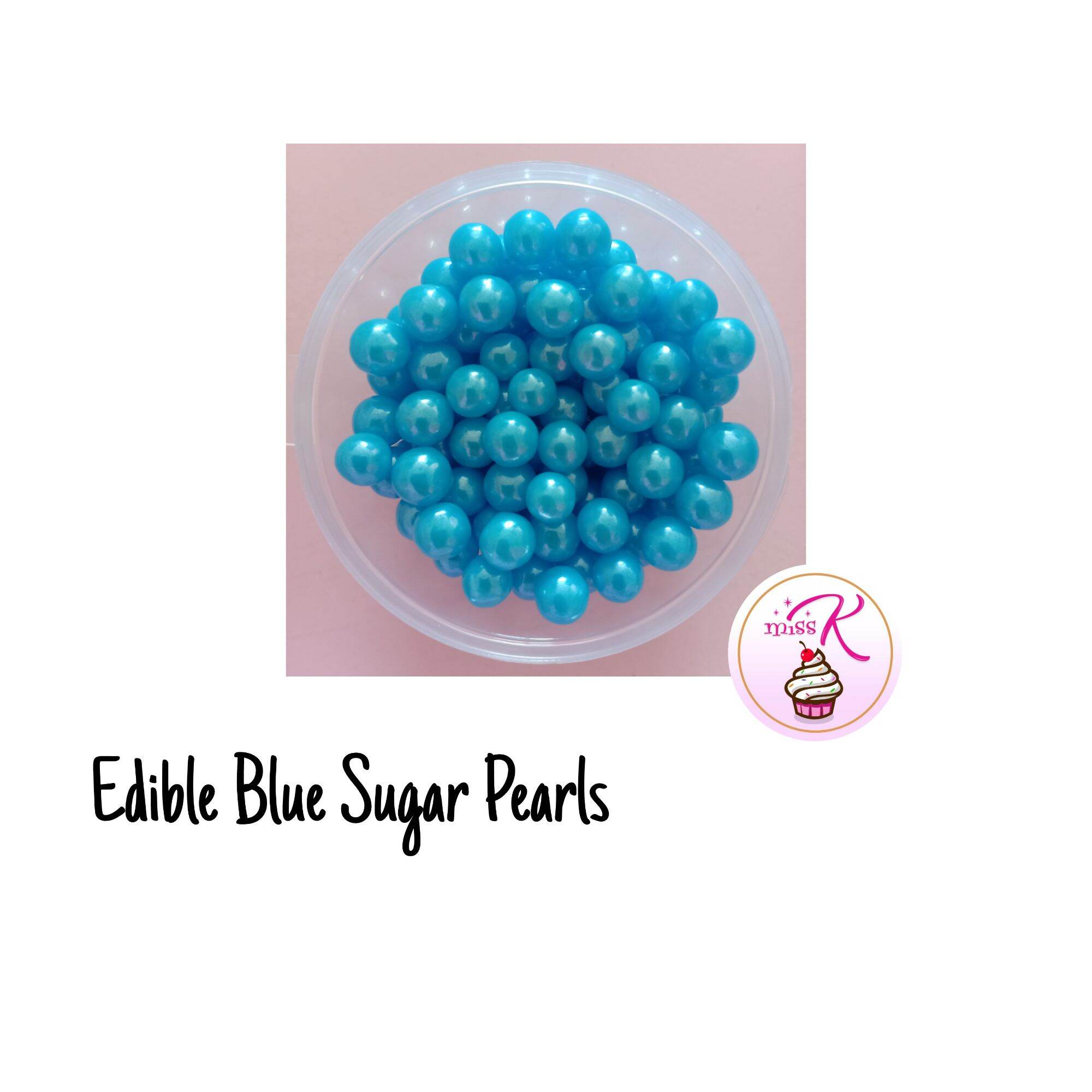Edible Dragees | 6mm Blue Sugar Pearls | Candies | 50g | Lazada PH