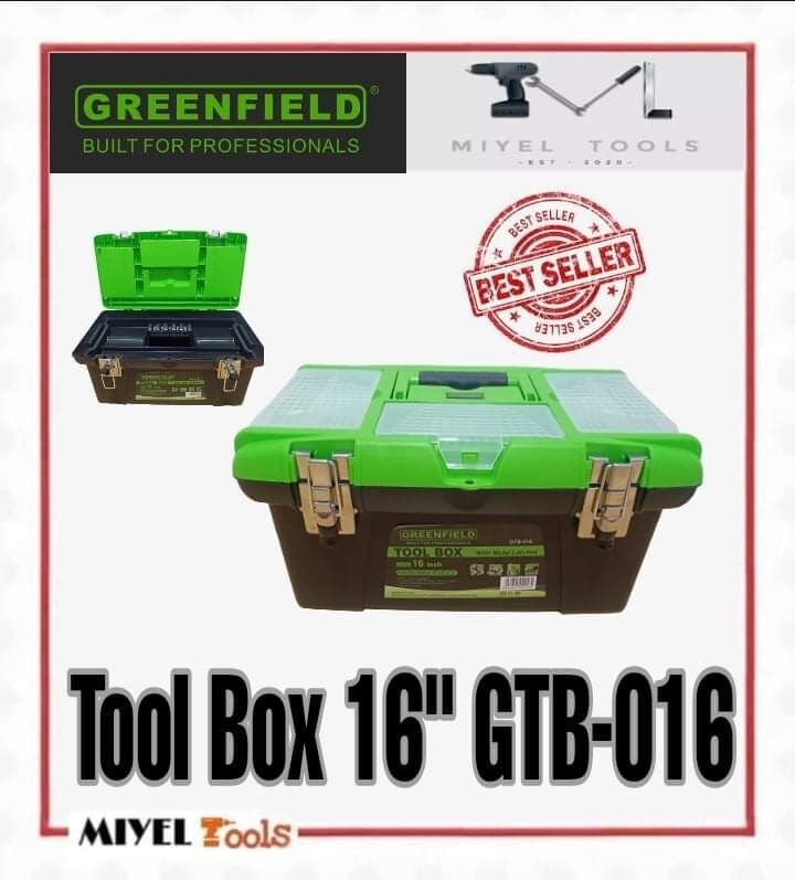 Greenfield Tool Box 16” With Metal Latch GTB-016 | Lazada PH