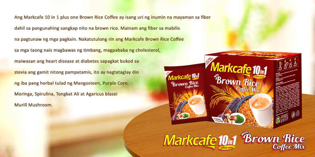 Markcafe Brown Rice Extract 10 in 1 plus one coffee drink mix 12 ...