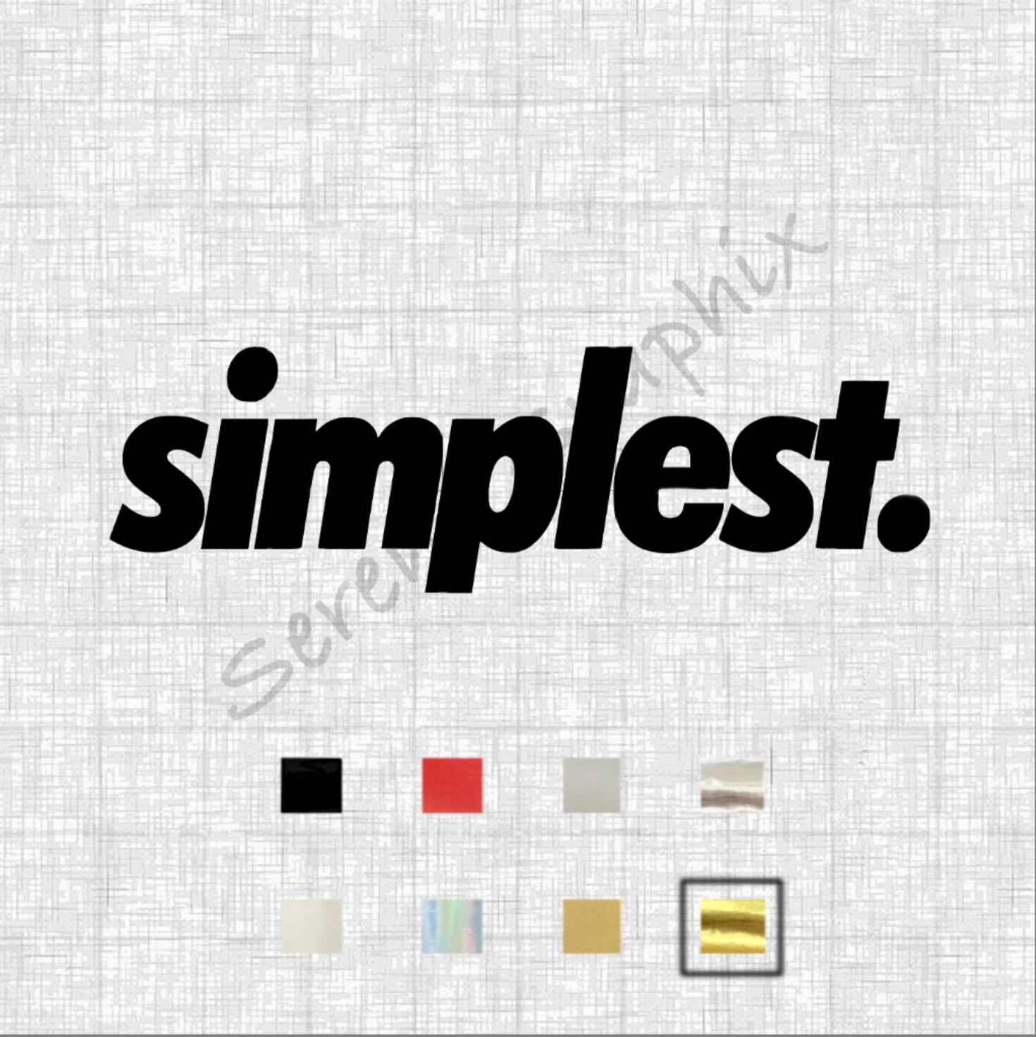 Simplest Sticker - Waterproof Cut Out Sticker | Lazada PH