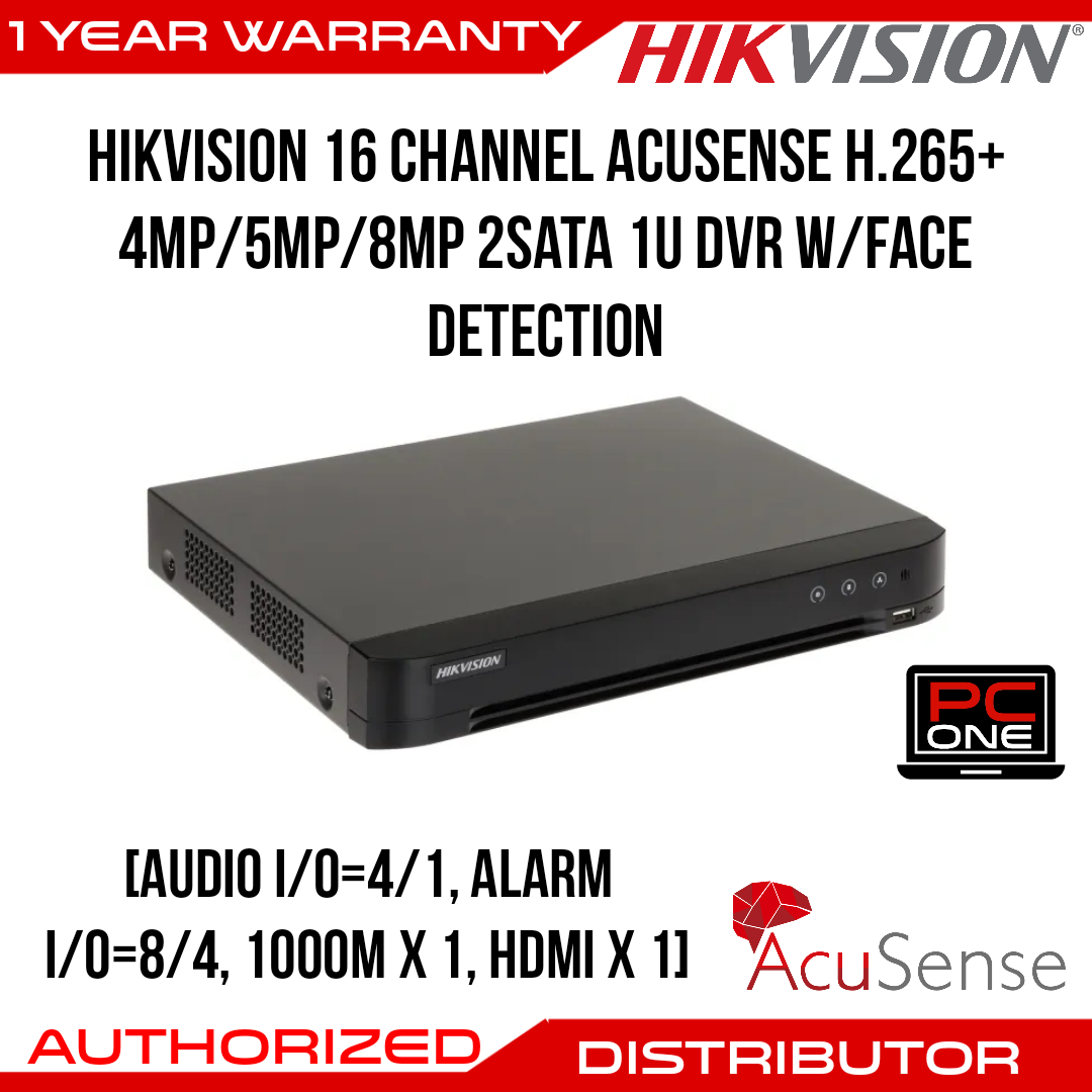 iDS-7216HUHI-M2/S HIKVISION 16 Channel AcuSense H.265+ 4MP/5MP/8MP ...