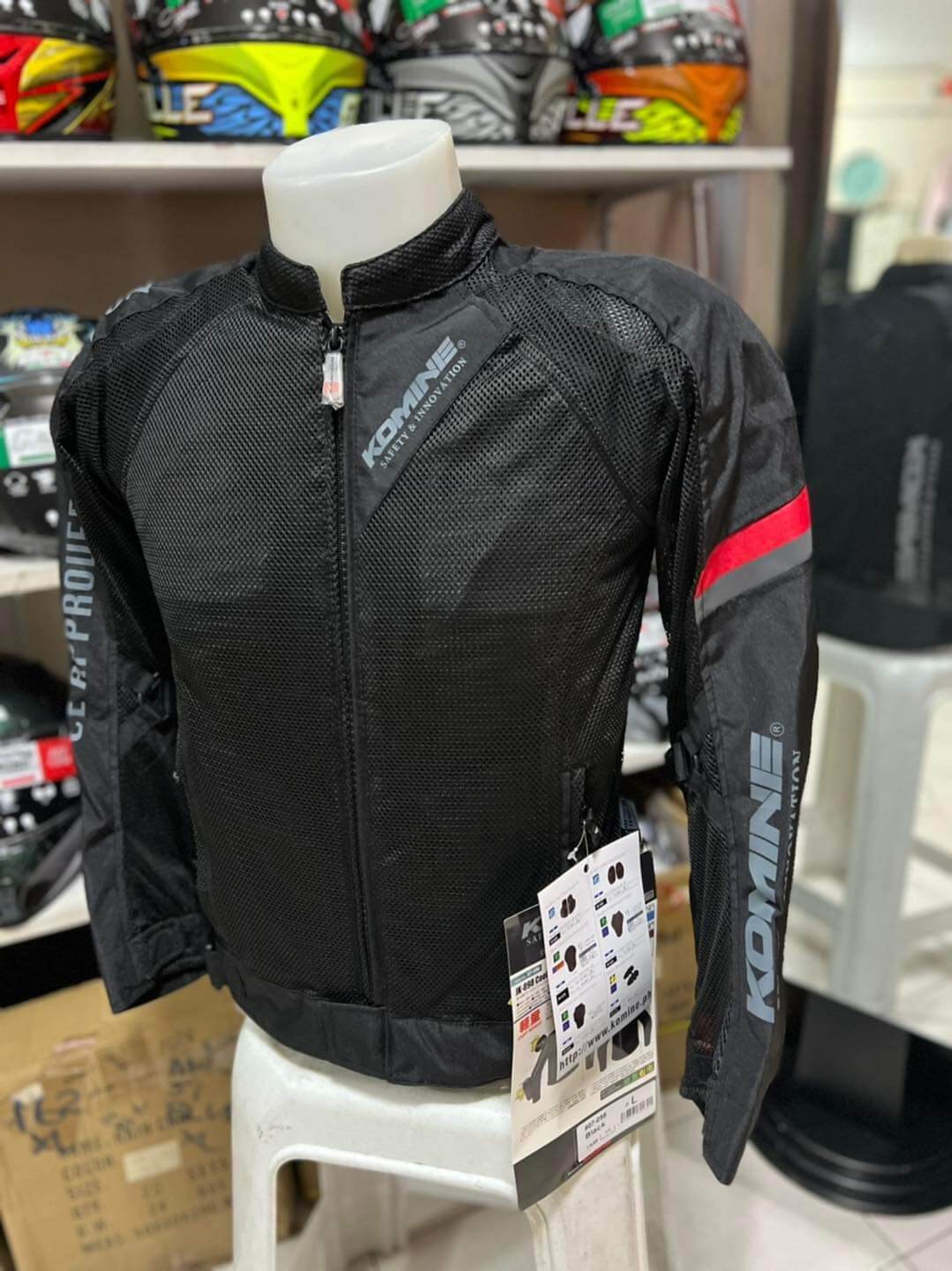 Komine JK 098 fully padded mesh type jacket | Lazada PH